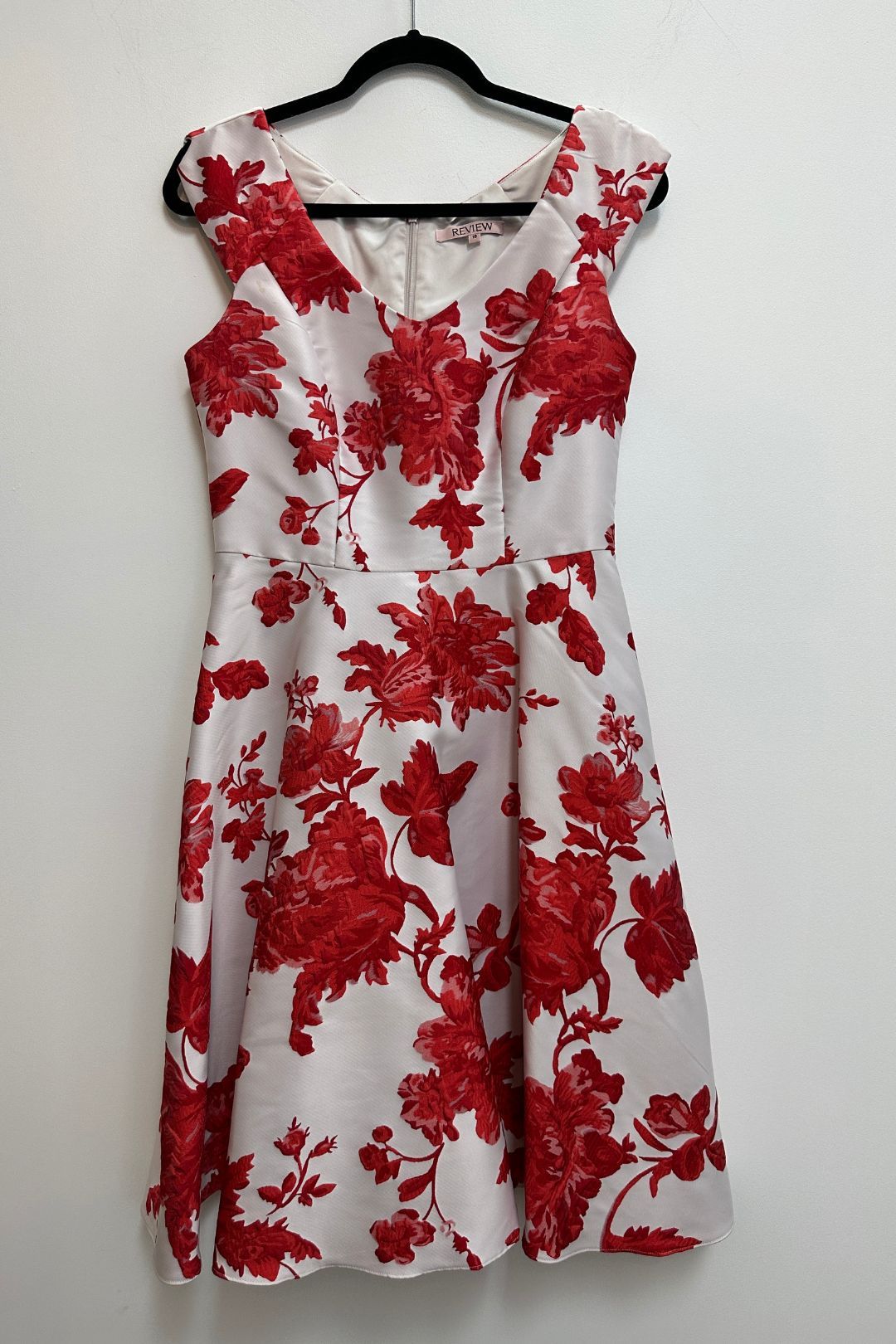 Buy Red Lantern Dress in Red & White | Review | GlamCorner