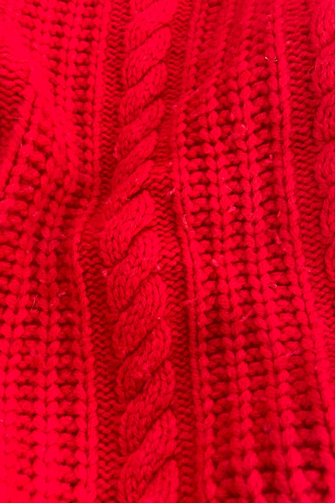 Buy Red Merino Wool Cable Swing Knit Jumper | Country Road | GlamCorner