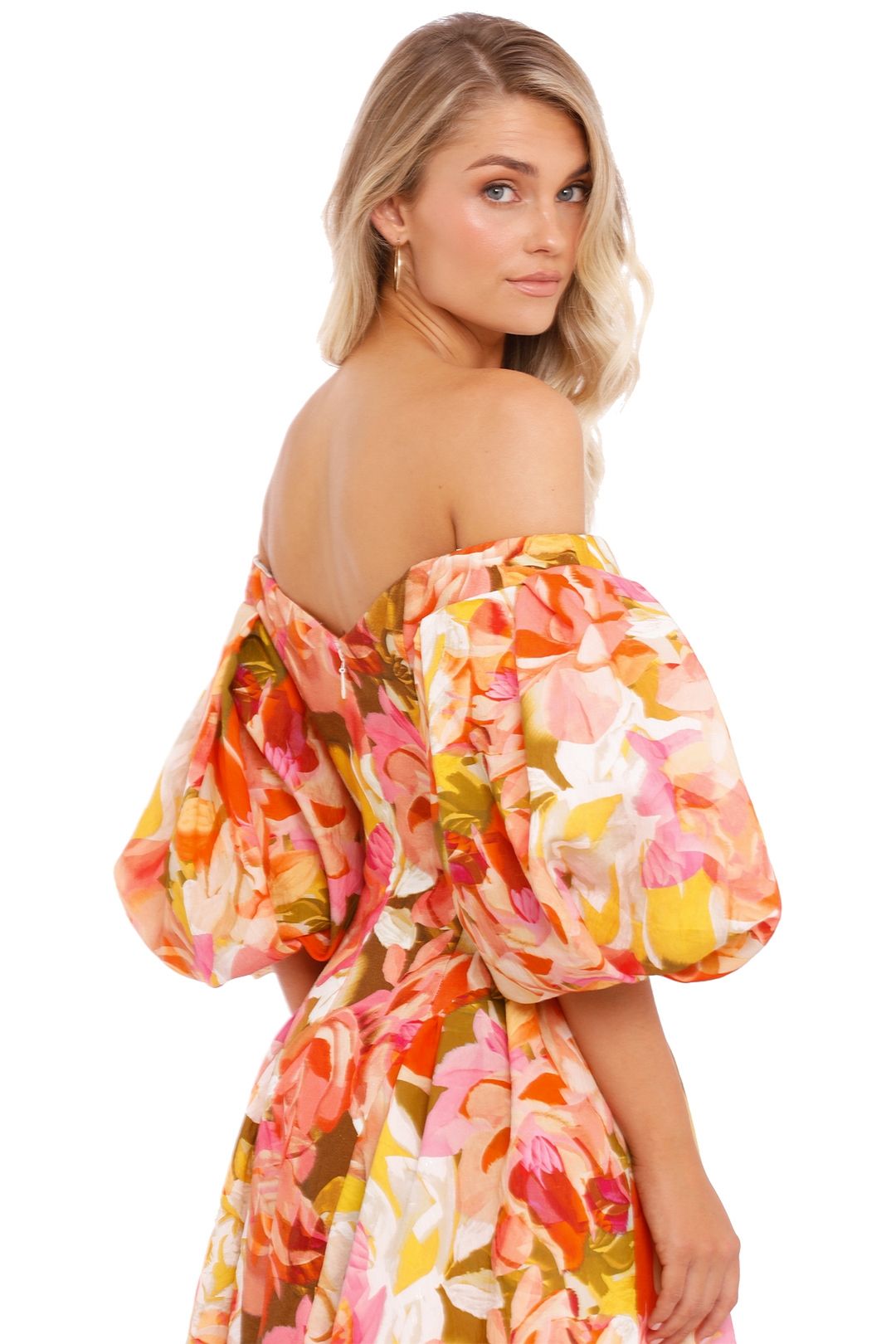 Hire Porter Dress in Pink Bouquet | Acler | GlamCorner