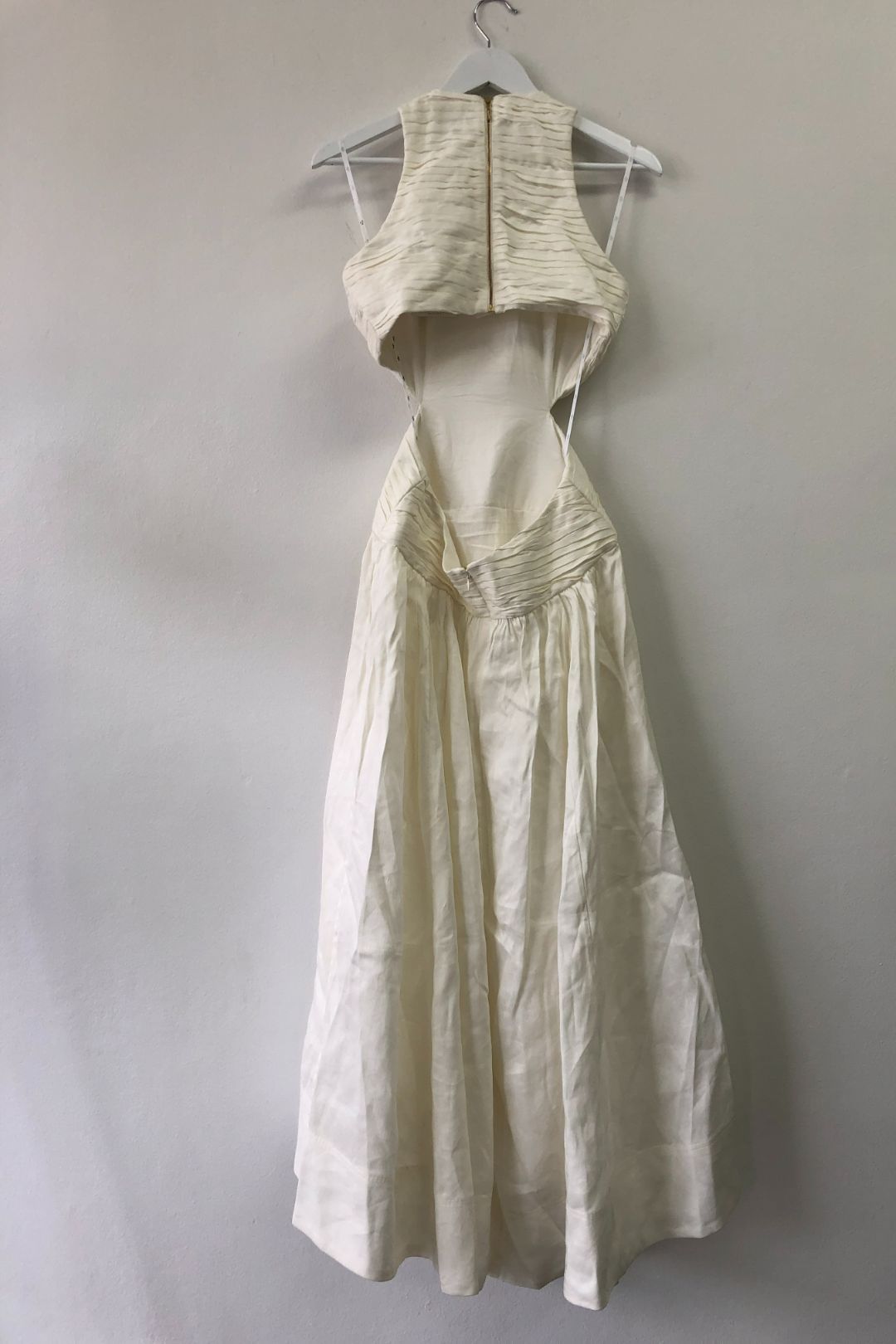 Buy Ivory Introspect Cut Out Midi Dress | AJE | GlamCorner