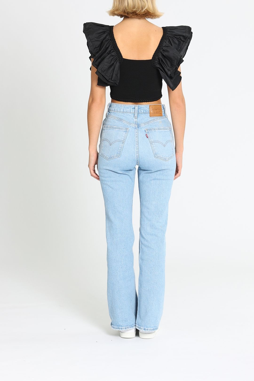 Hire Corinne Knit Bodice Crop Top | Aje | GlamCorner