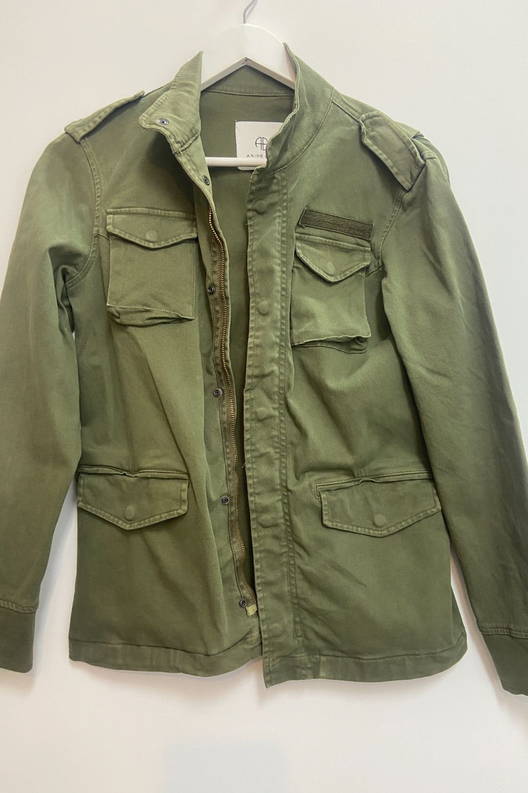 Buy Army Jacket in Military Green | Anine Bing | GlamCorner