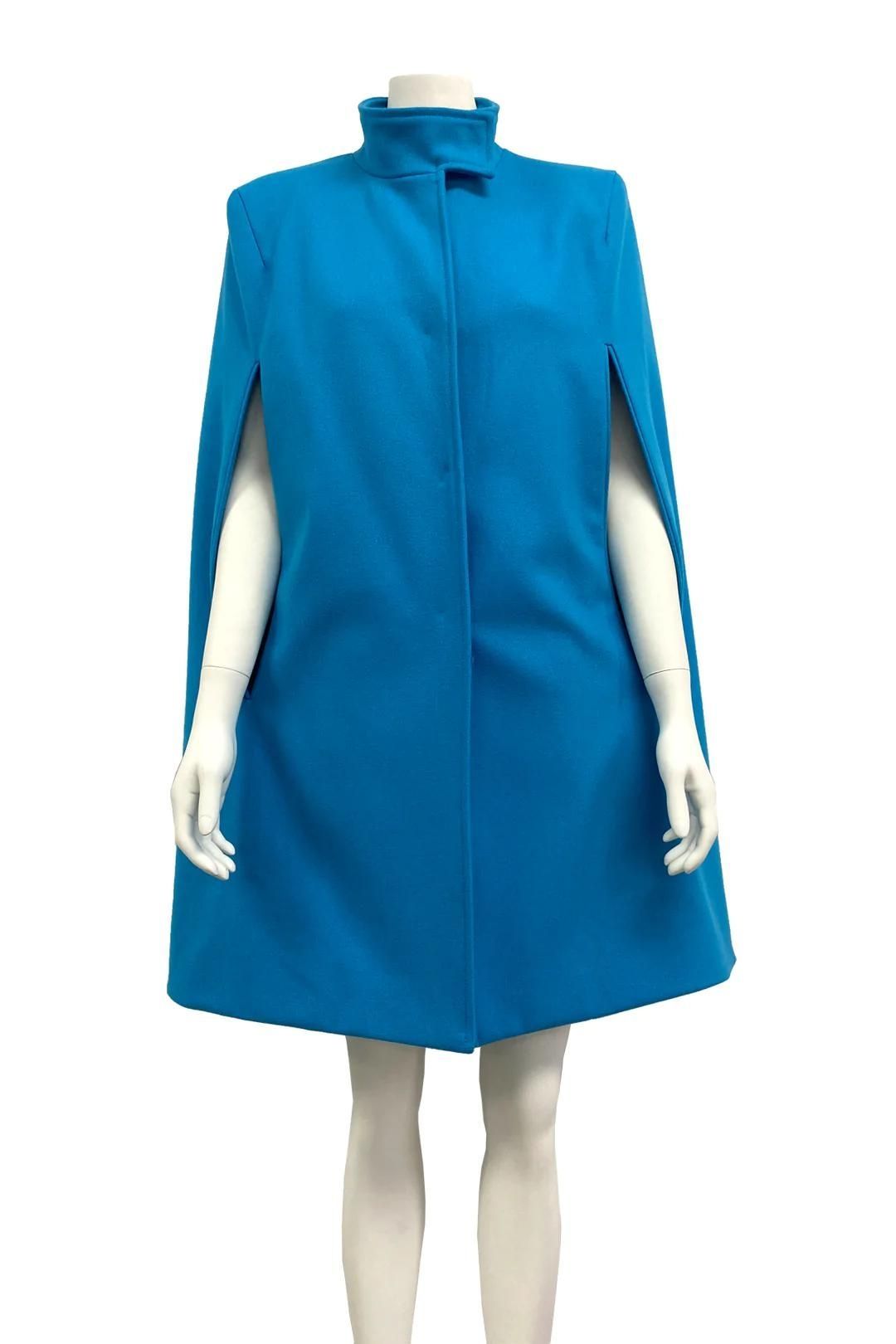 Buy Eva Tea Ball Coat Blue | Arthur galan | GlamCorner