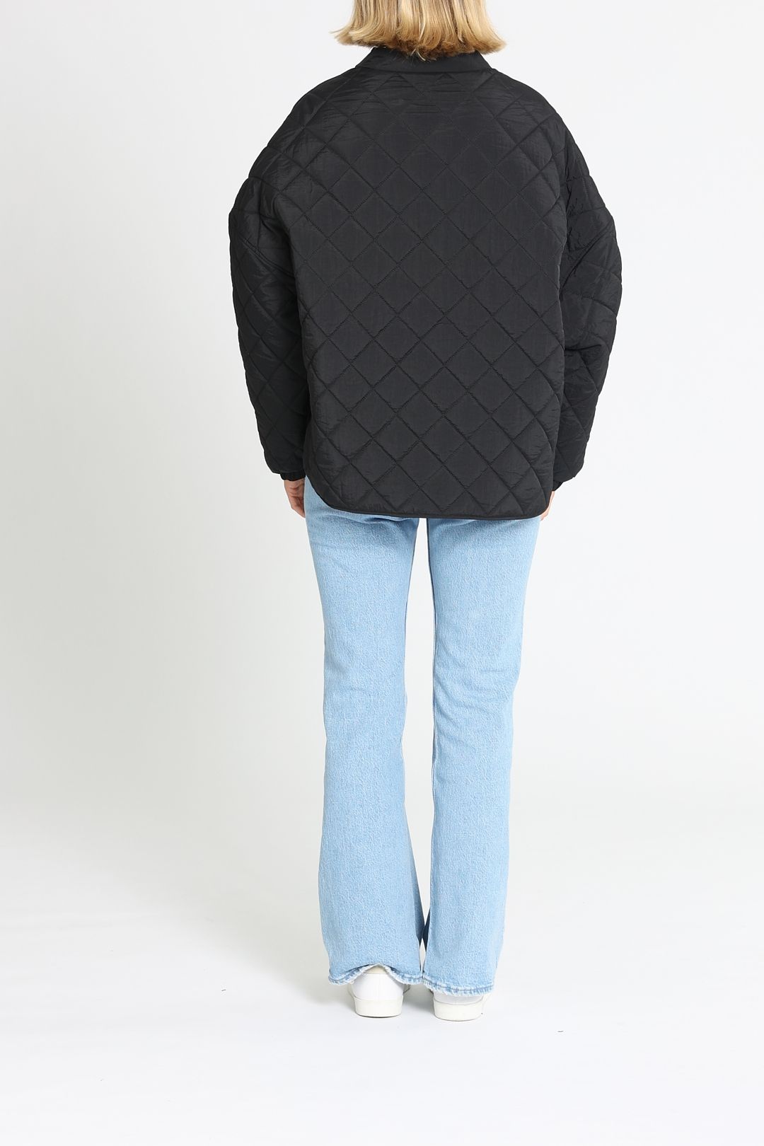 Hire Willa Quilted Jacket in Black | Assembly Label | GlamCorner