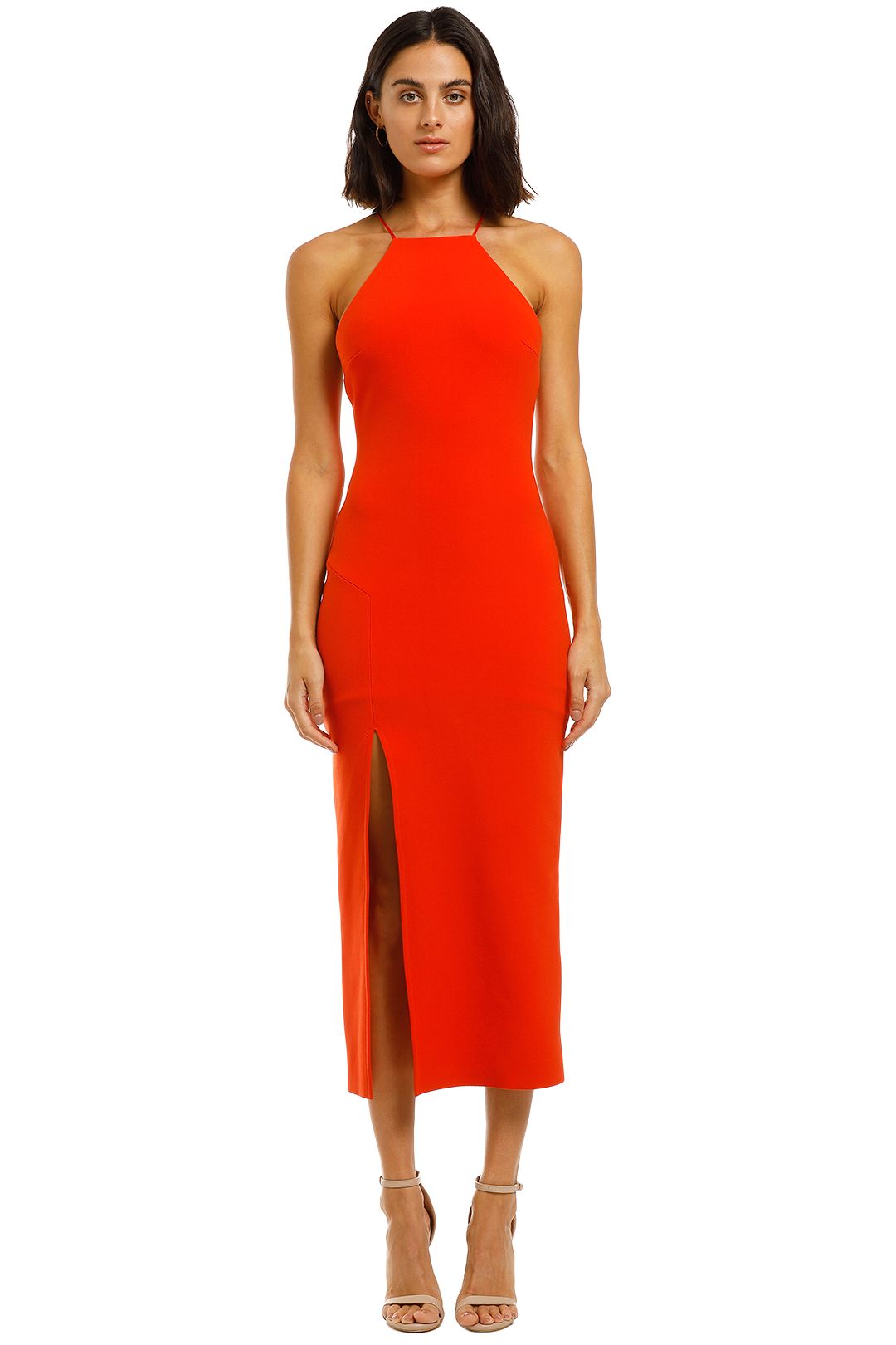 Candy Midi Dress in Chilli by Bec and Bridge for Hire | GlamCorner