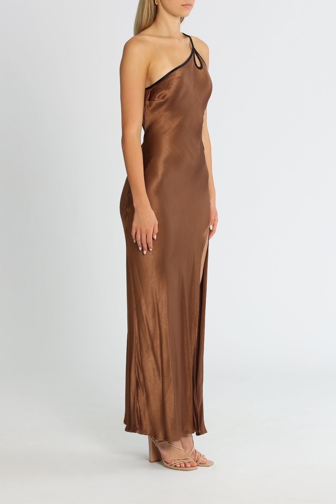 Hire Kehlani Maxi Dress in Chocolate | Bec and Bridge | GlamCorner