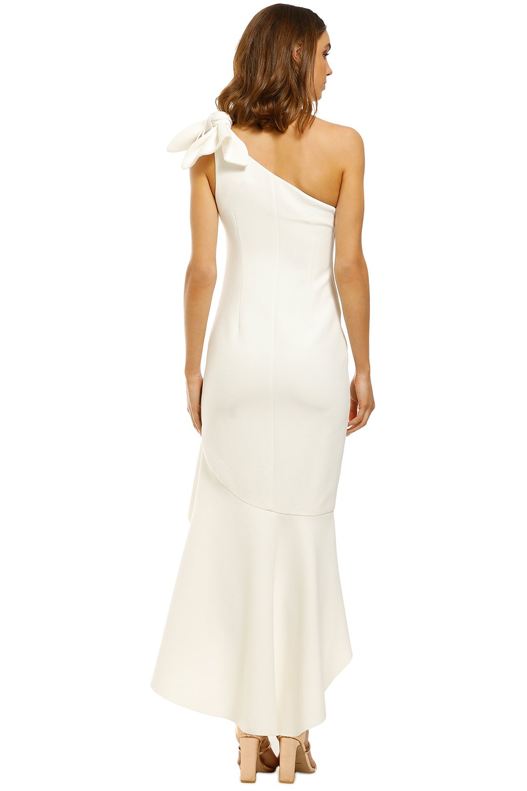 Tie Shoulder Wave Gown by By Johnny for Rent | GlamCorner