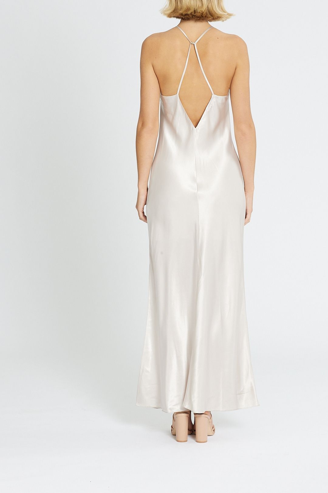 Hire Liquid Shine Maxi Slip Dress | Calvin Klein | GlamCorner
