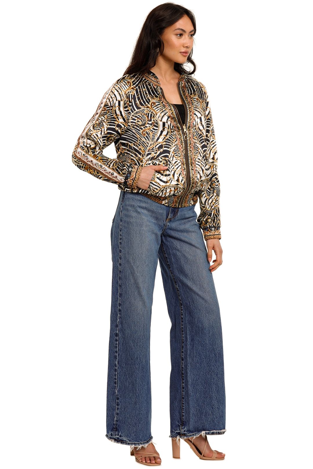 Hire Encased Elastic Raglan Bomber | Camilla | GlamCorner