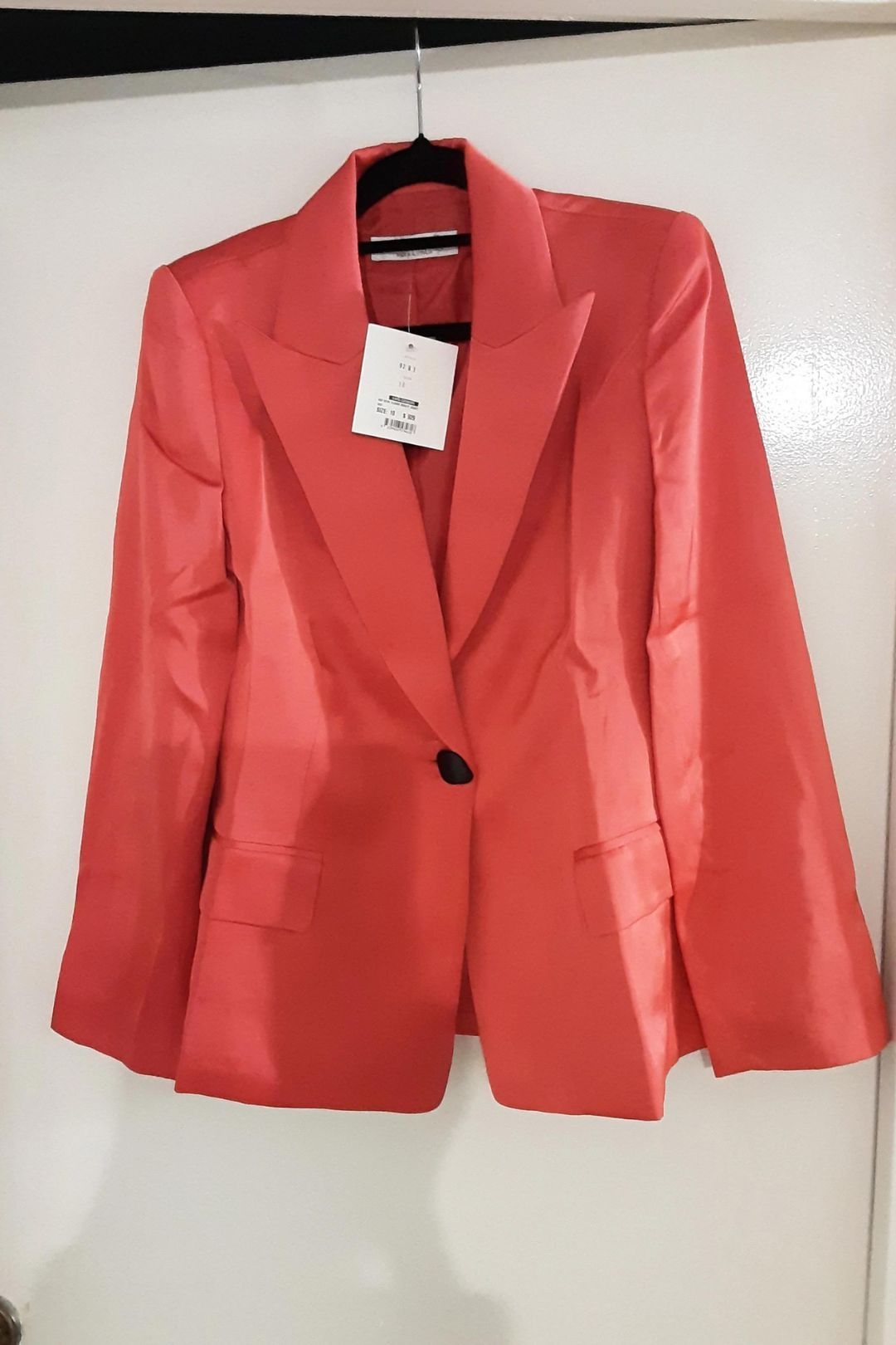 Buy Red Satin Jacket | Carla Zampatti | GlamCorner