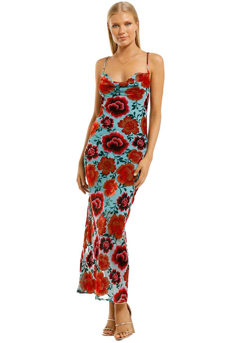 Bias Slip Dress in Red by Shona Joy for Rent | GlamCorner