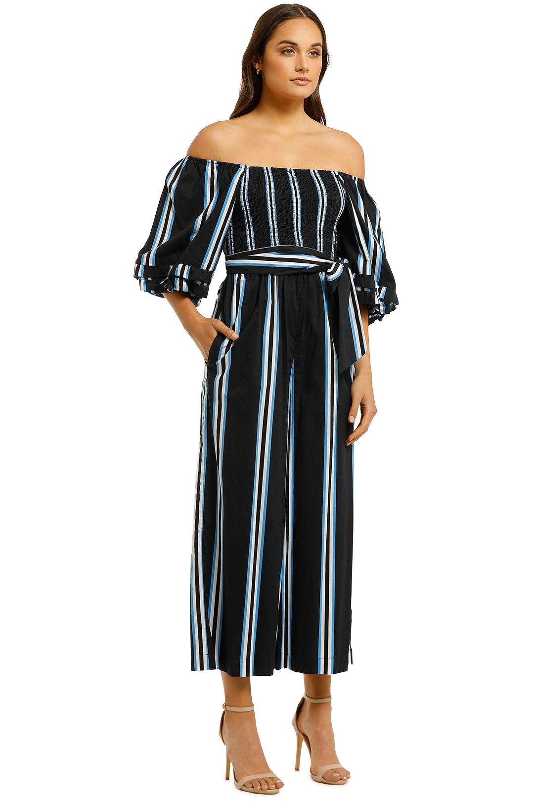 Full Sleeve Jumpsuit in Navy by Country Road for Rent | GlamCorner