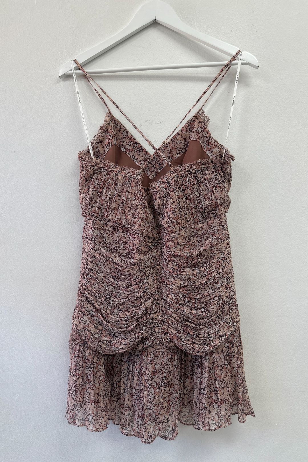 Buy Cynthia Cross Front Mini Dress in Rouge Multi | Shona Joy | GlamCorner