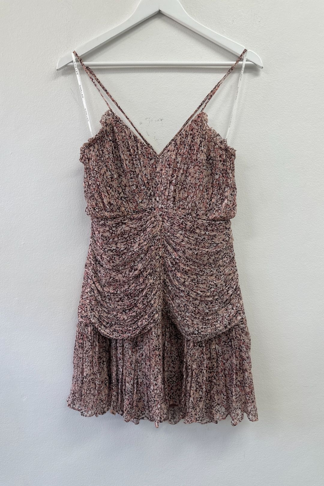 Buy Cynthia Cross Front Mini Dress in Rouge Multi | Shona Joy | GlamCorner