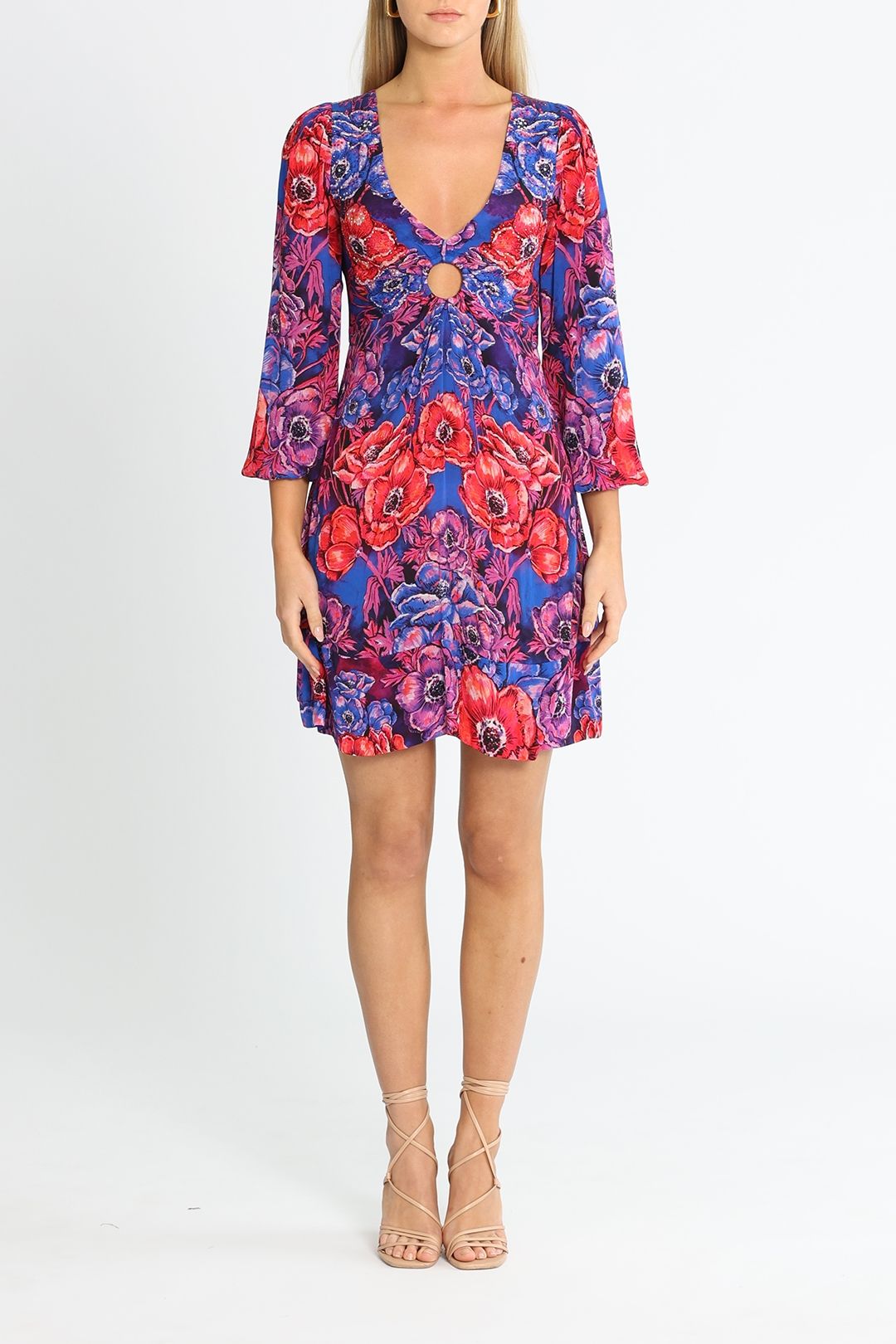 Hire Purple Poppy Short Dress | Czarina | GlamCorner