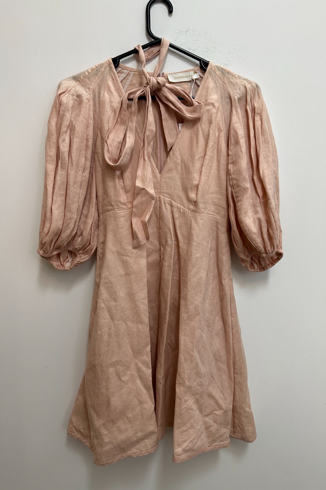 Buy Dancer Day Mini Dress in Blush | Zimmermann | GlamCorner