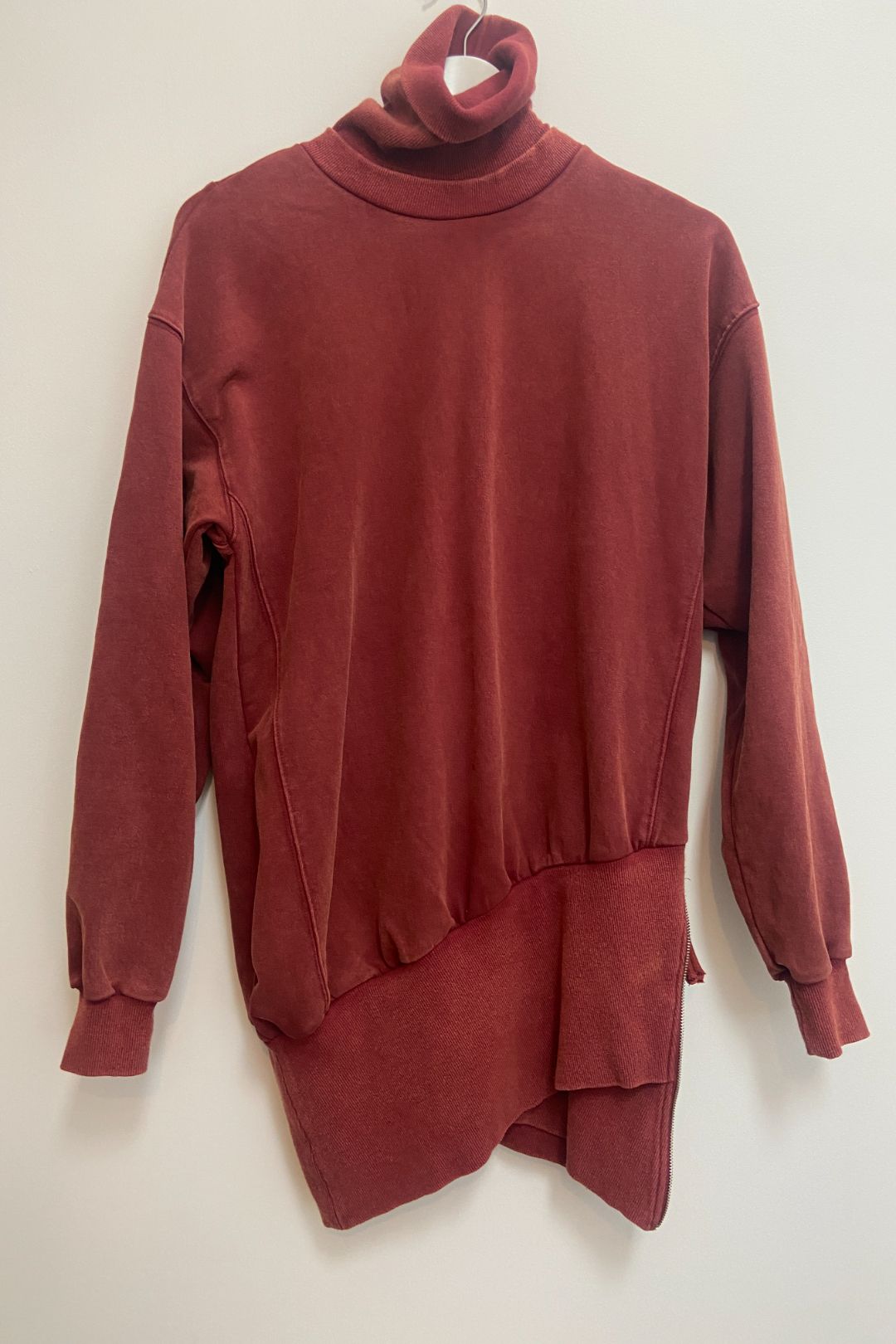 Buy Desreen Sweater Mini Dress in Red | Retrofete | GlamCorner