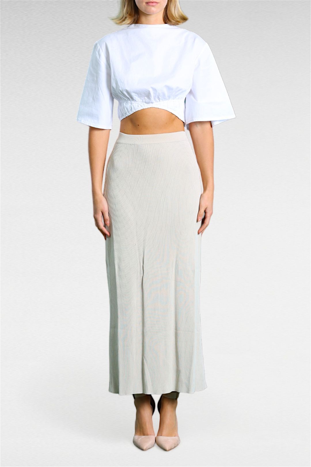 Hire Jacques Stone Knit Midi Skirt | Dissh | GlamCorner