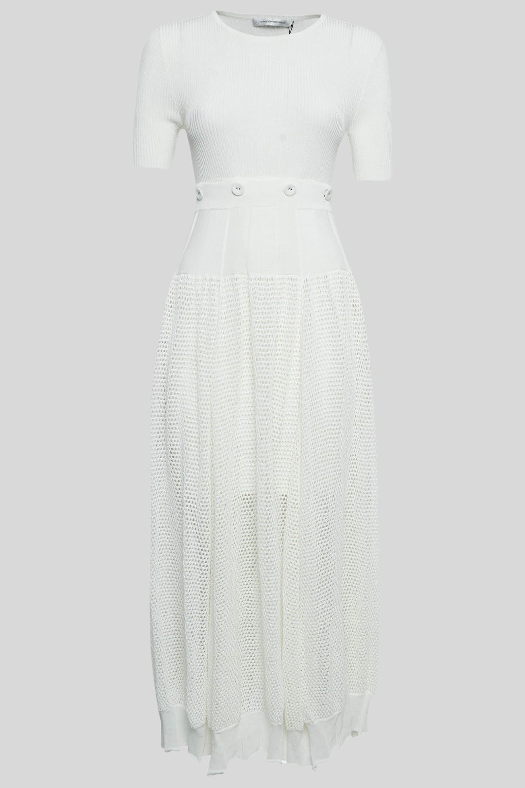 Hire Deconstruct Knit Cocoon Mesh Tee Dress | Christopher Esber ...