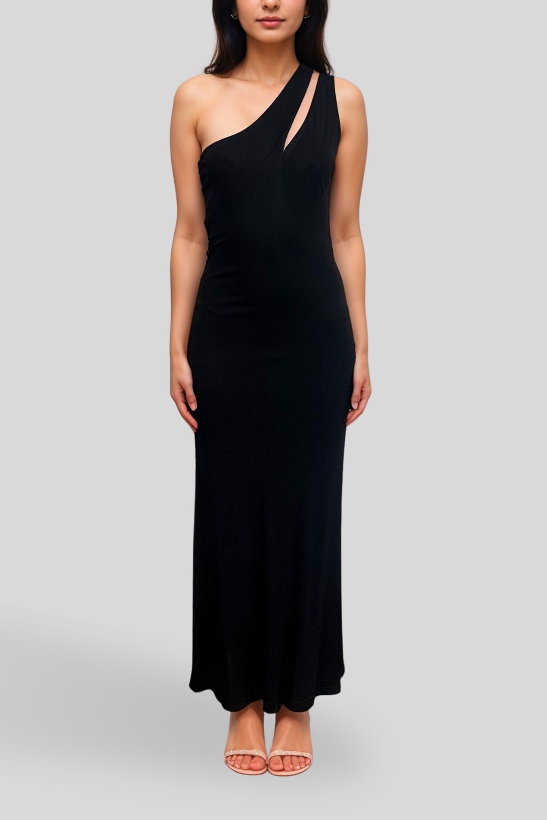 Hire Cut Out Shoulder Neck Dress | Cue | GlamCorner