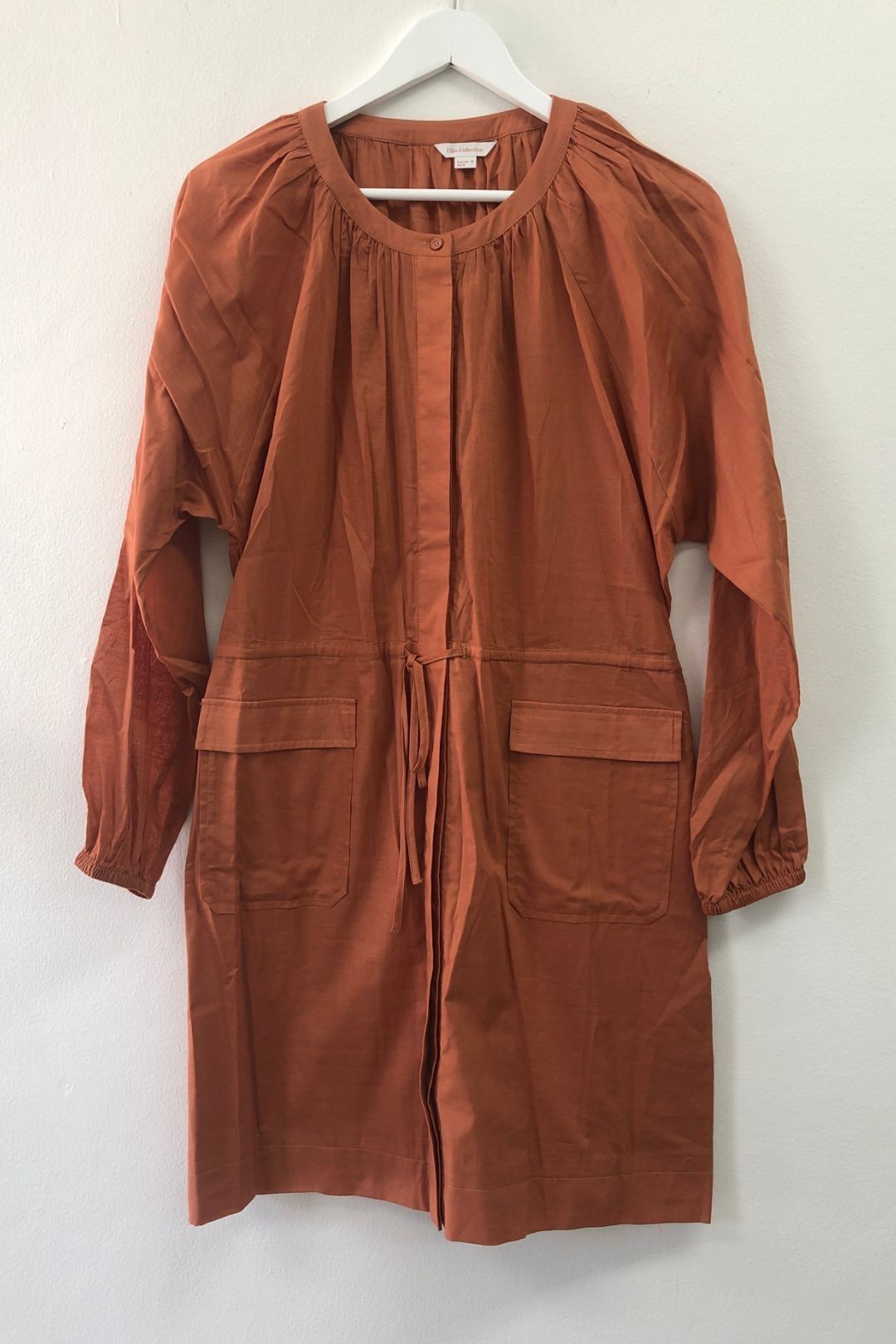 Buy Maude Rust Shirt Dress | Elka Collective | GlamCorner