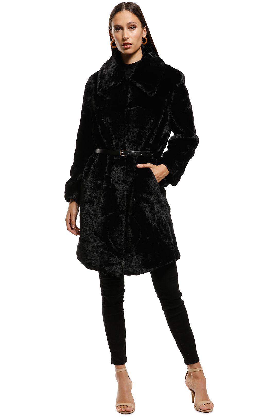 Bespoke Coat in Black by Elliatt for Hire | GlamCorner