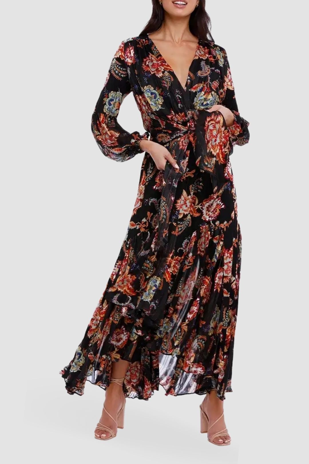 Hire Balance Dress in Black | Elliatt | GlamCorner