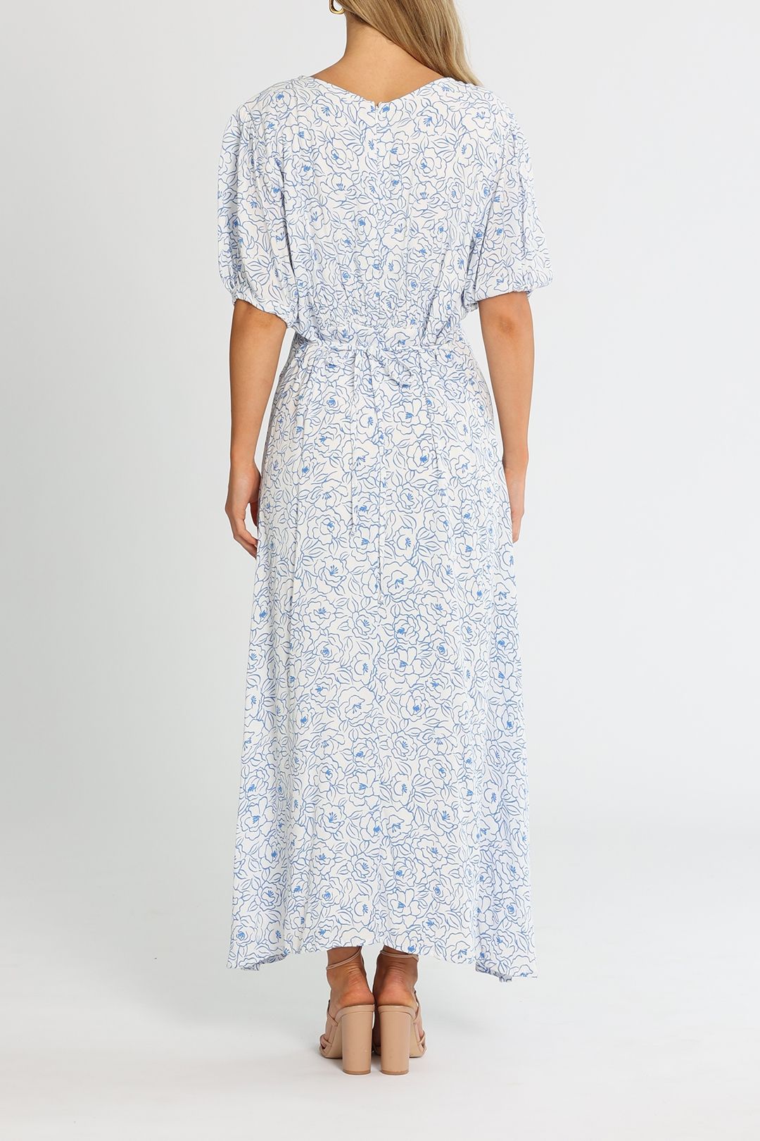 Hire Bellavista Midi Dress in Martine Floral Print | Faithfull | GlamCorner