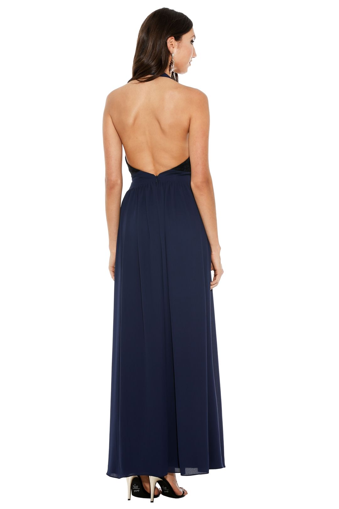 Midnight Flutter Dress by Fame & Partners for Rent