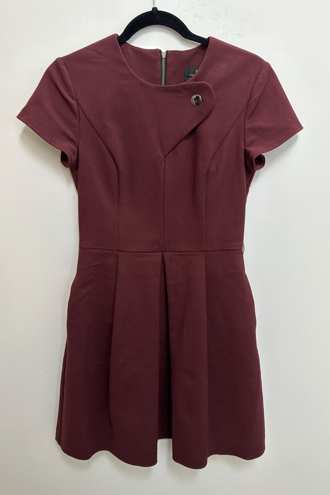 Buy Fit And Flare Maroon Dress | Cue | GlamCorner