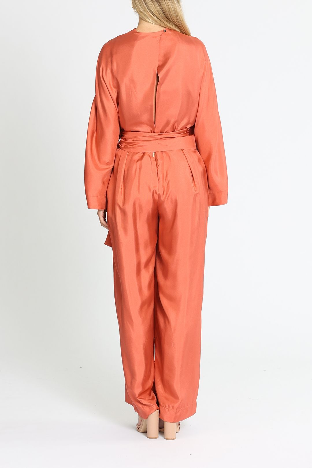 Hire Blush Jumpsuit in Sunset | Ginger and Smart | GlamCorner
