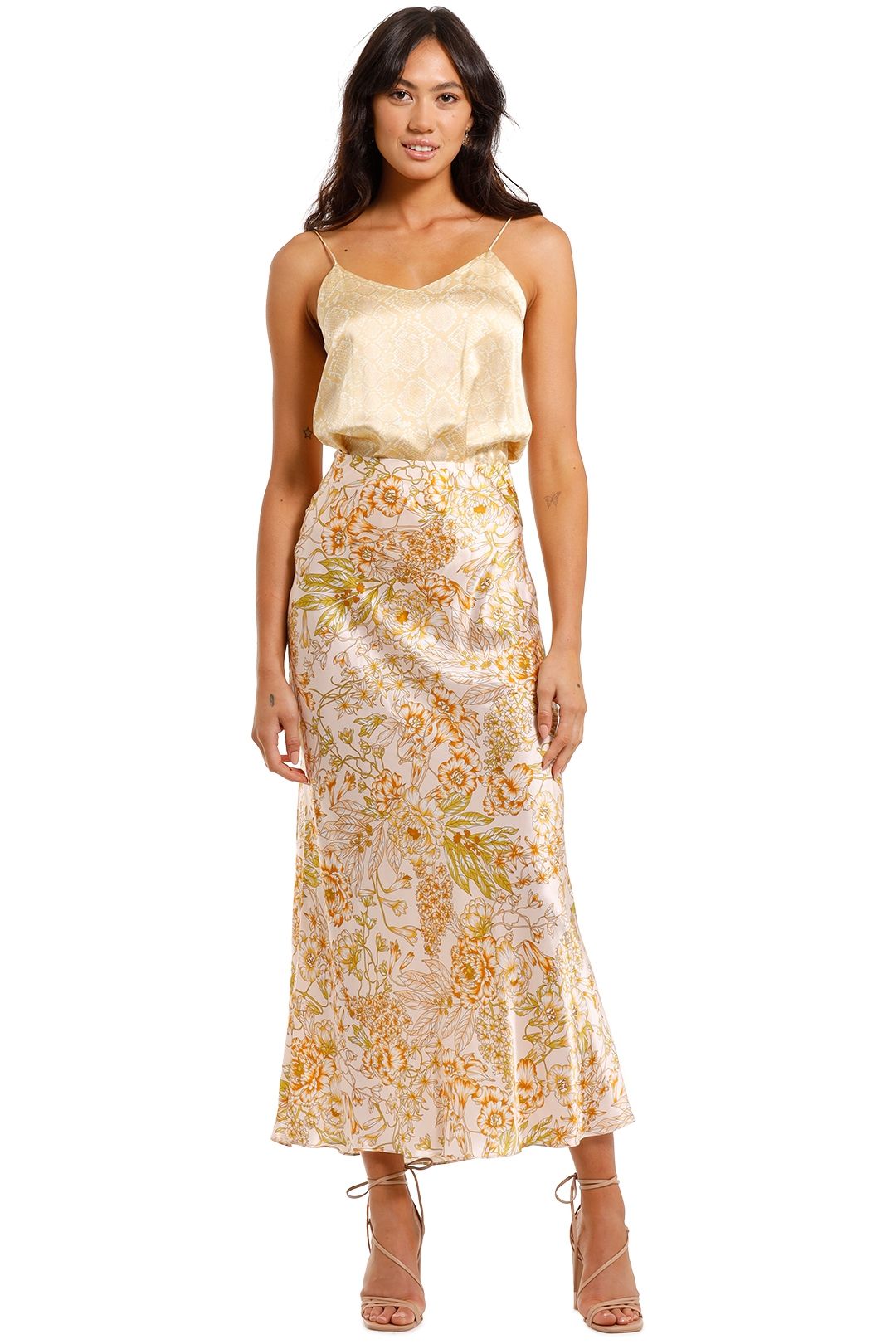 Hire Eva Python Print Silk Cami | Ginia | GlamCorner