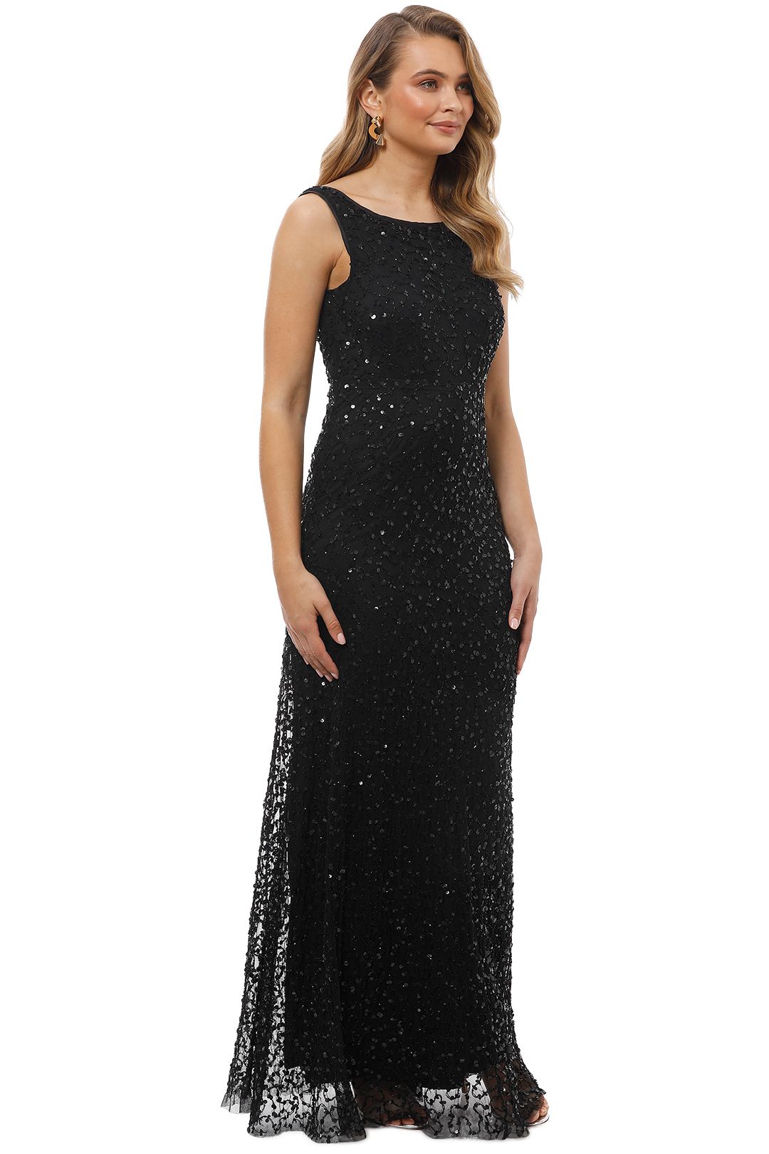 Sequin Black Gown by Grace & Blaze for Hire | GlamCorner