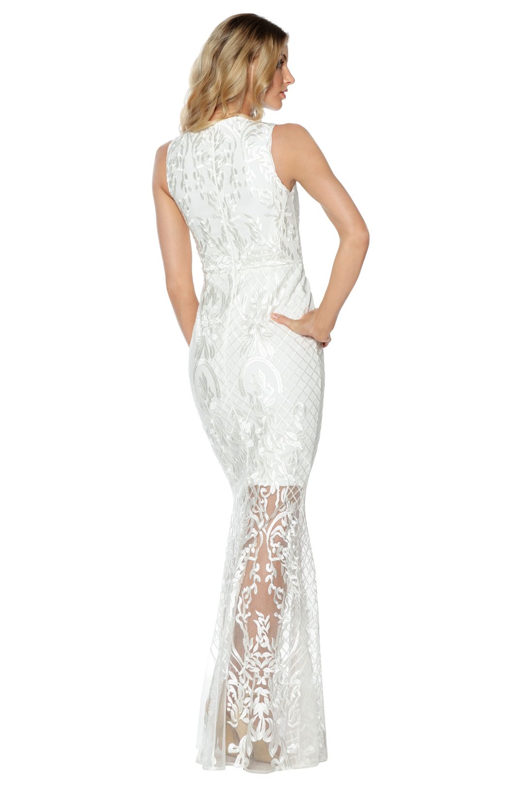 Ignite Passion Gown in White by Grace & Hart for Hire