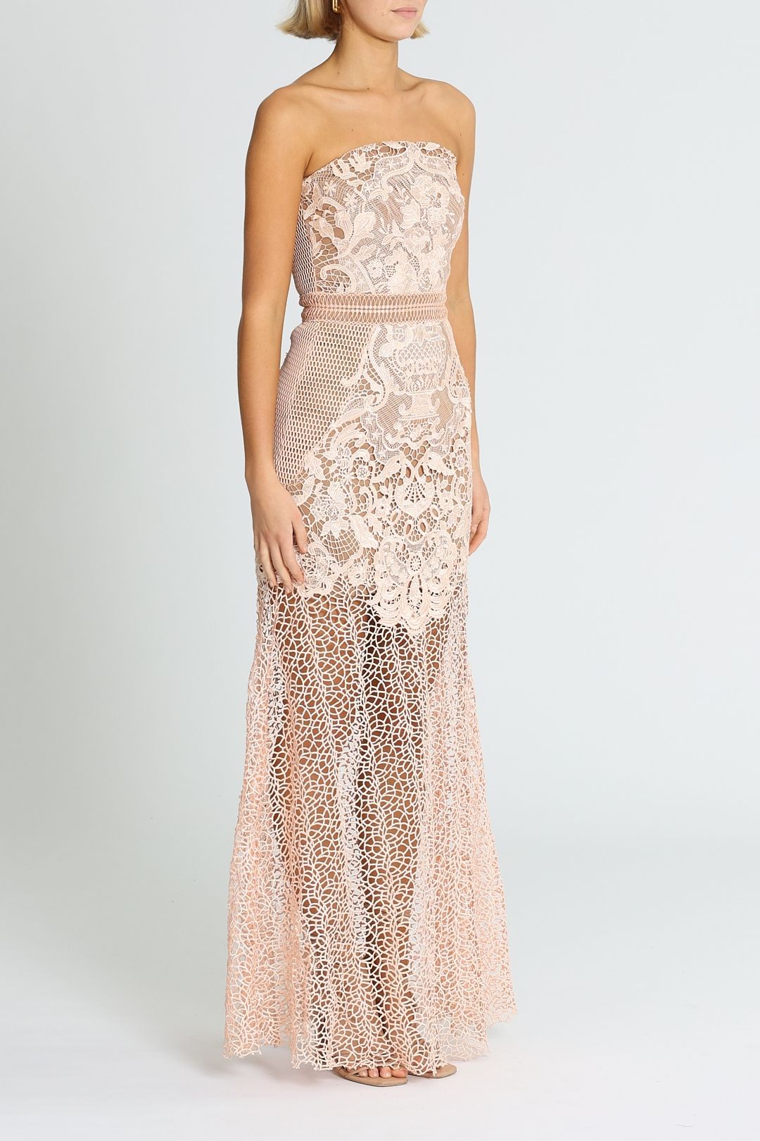 Adele Gown in Blush by Grace & Hart for Rent | GlamCorner