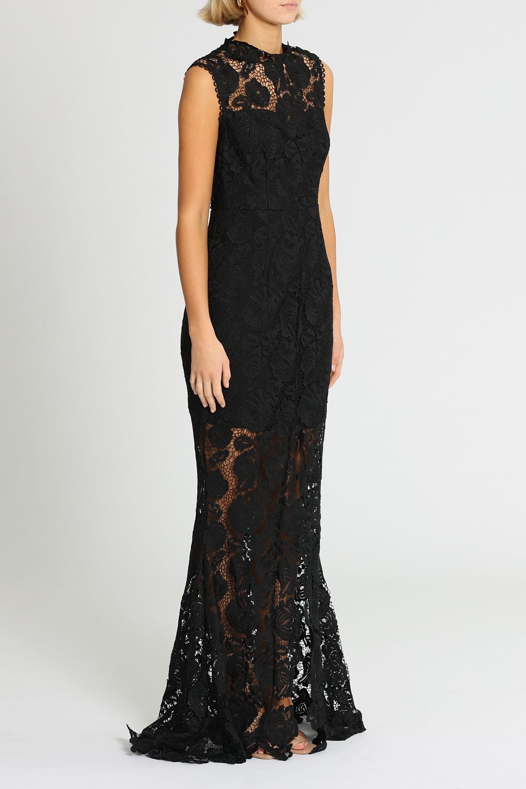 Espresso Gown in Black by Grace & Hart for Rent | GlamCorner