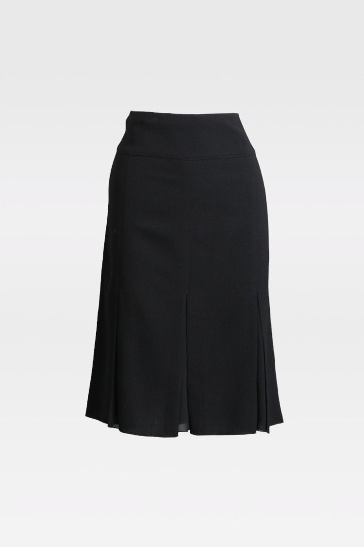Buy High Rise Flared Skirt in Black | Anthea Crawford | GlamCorner