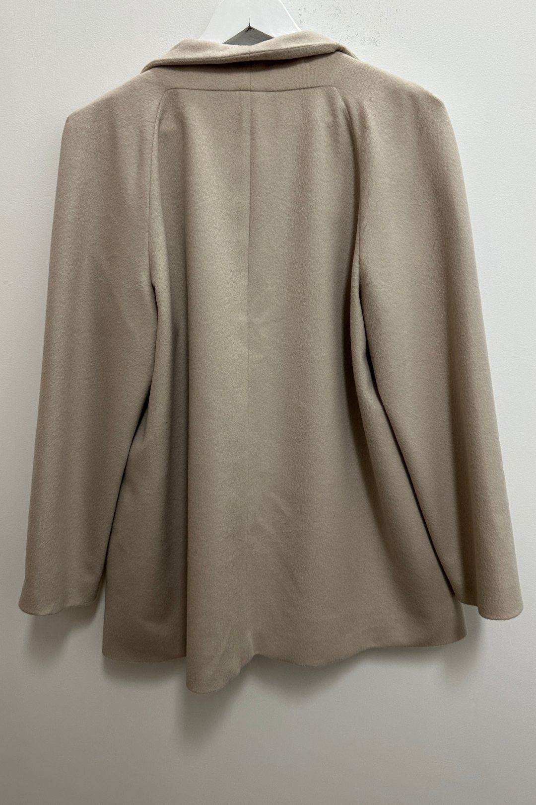 Buy Hip Length Coat In Taupe | Bianca Spender | GlamCorner