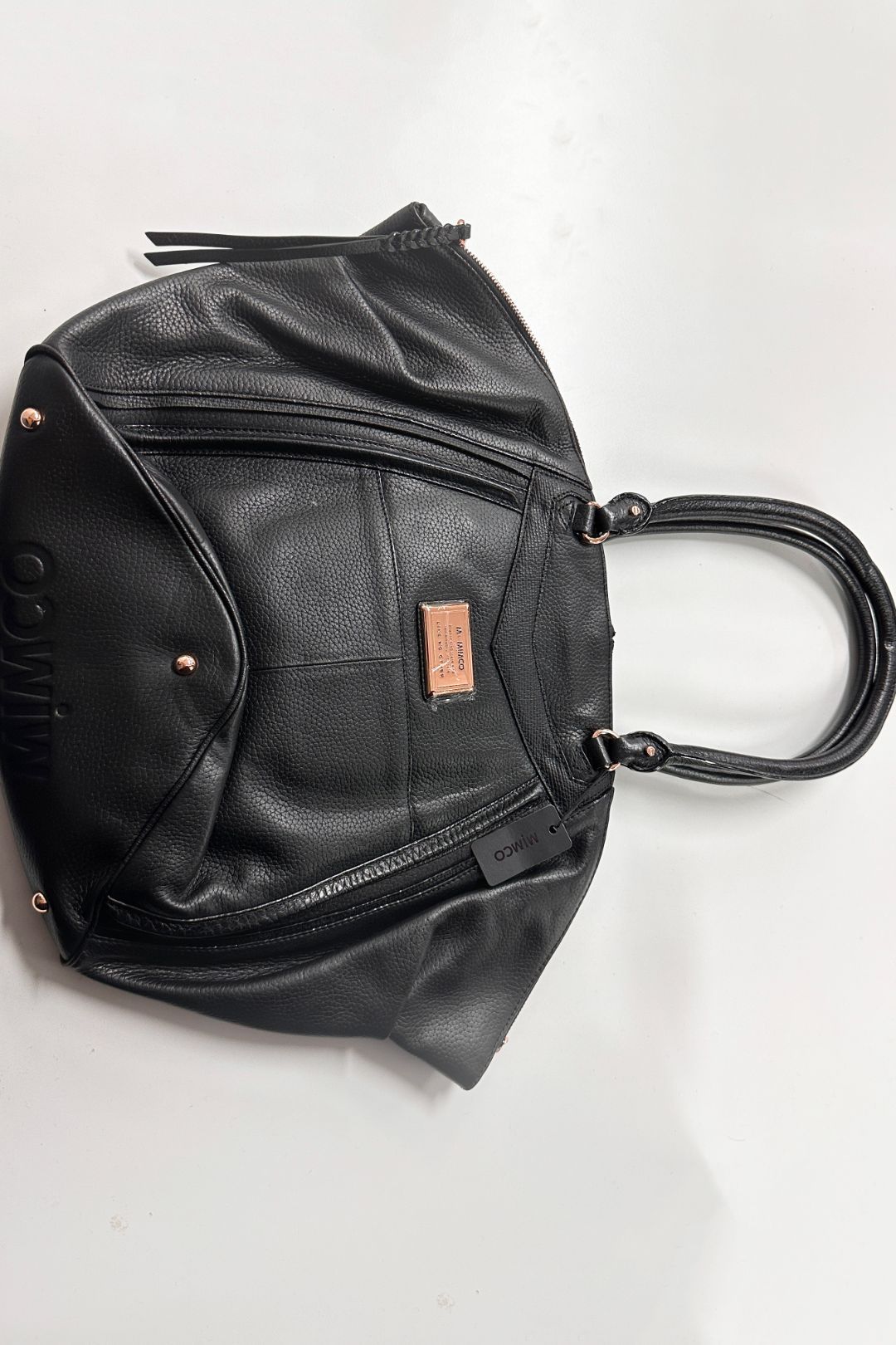 Buy Black Emblem Tote Bag | Mimco | GlamCorner