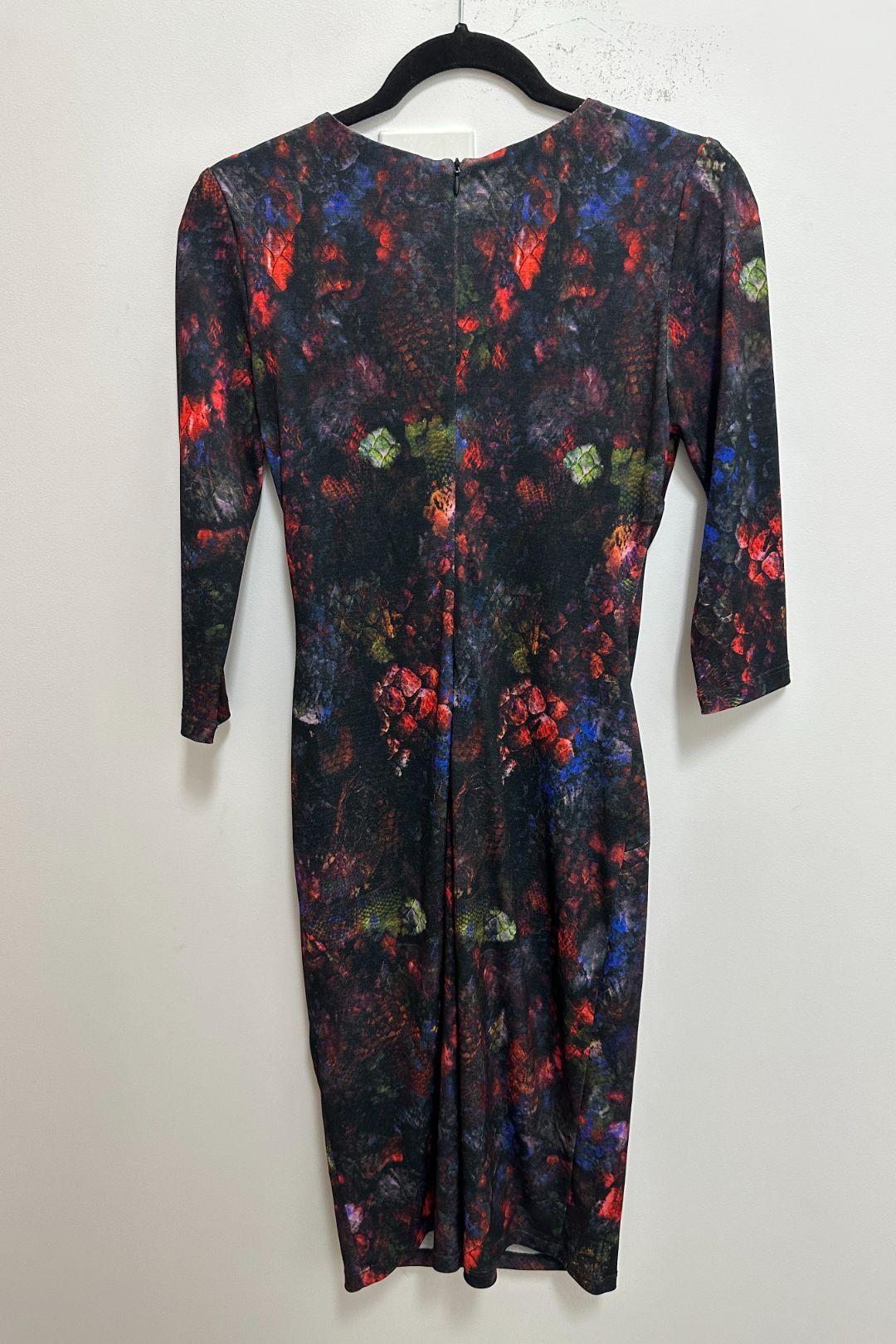 Buy Three Quarter Sleeve Cross Over Dress | Anthea Crawford | GlamCorner