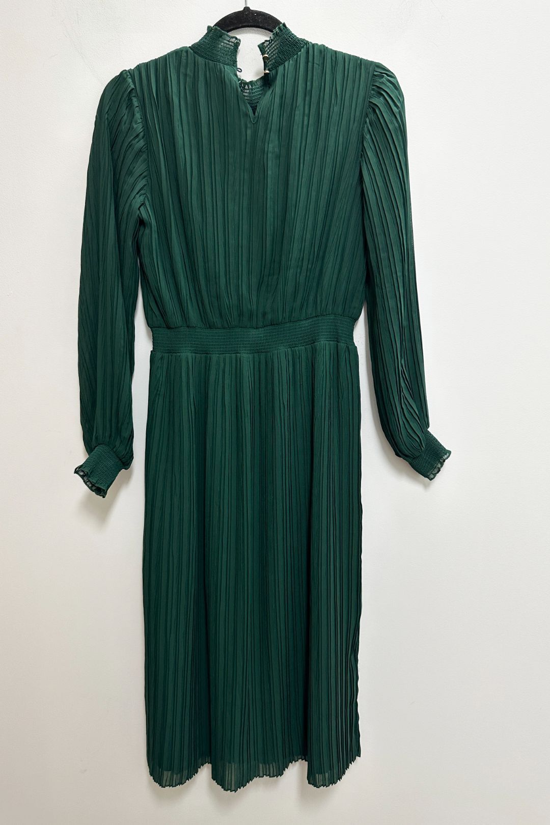 Buy Long Sleeve Midi Dress in Forest Green | French Connection | GlamCorner