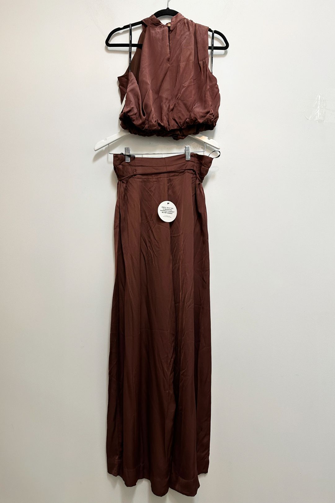 Buy Gracie Top and Gracie Pant Set in Brown | Sheike | GlamCorner