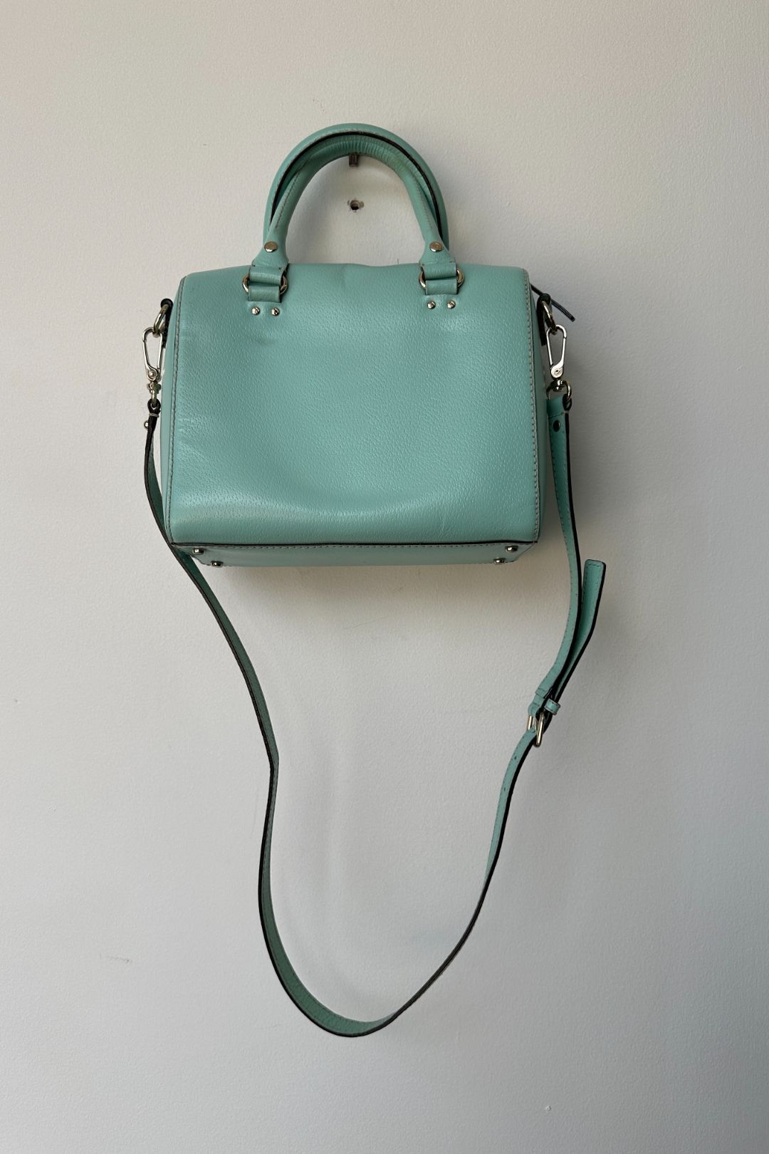 Buy Mint Green Pebbled Leather Handbag | Kate Spade | GlamCorner