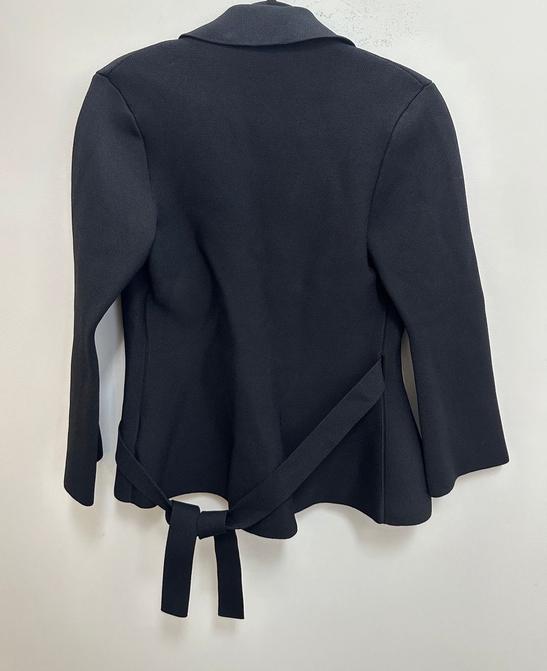 Buy Black Crepe Wrap Jacket | Scanlan Theodore | GlamCorner