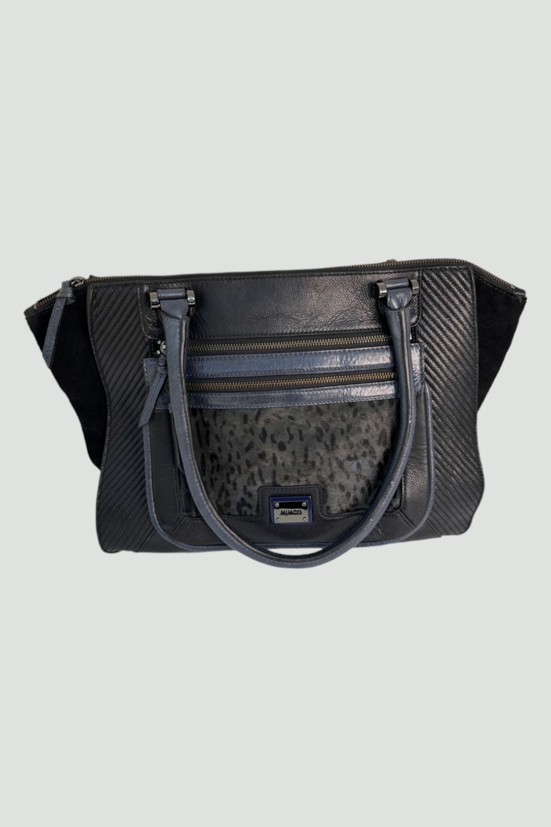 Buy Black Leather Bowler Style Bag | Mimco | GlamCorner