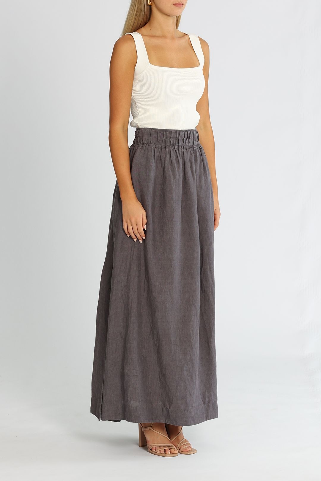 Hire Nina Skirt in Grey | JAC + JACK | GlamCorner