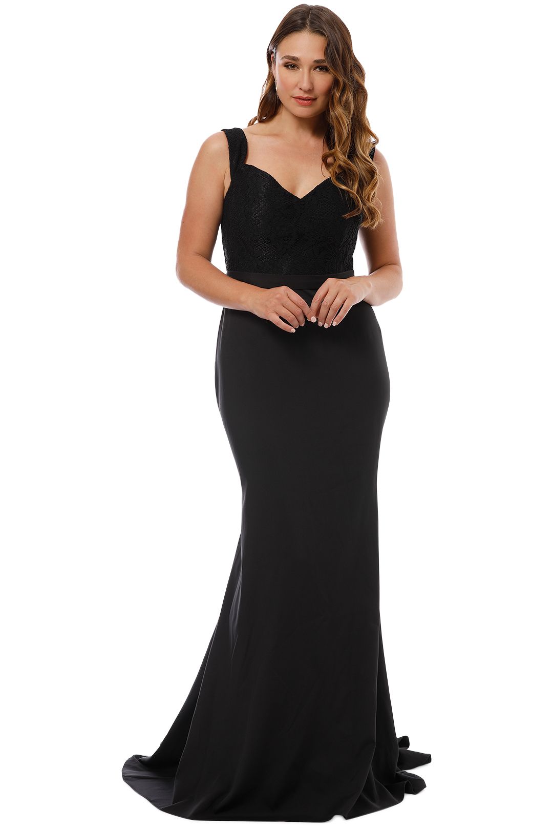 Beth Gown in Black by Jadore for Rent | GlamCorner