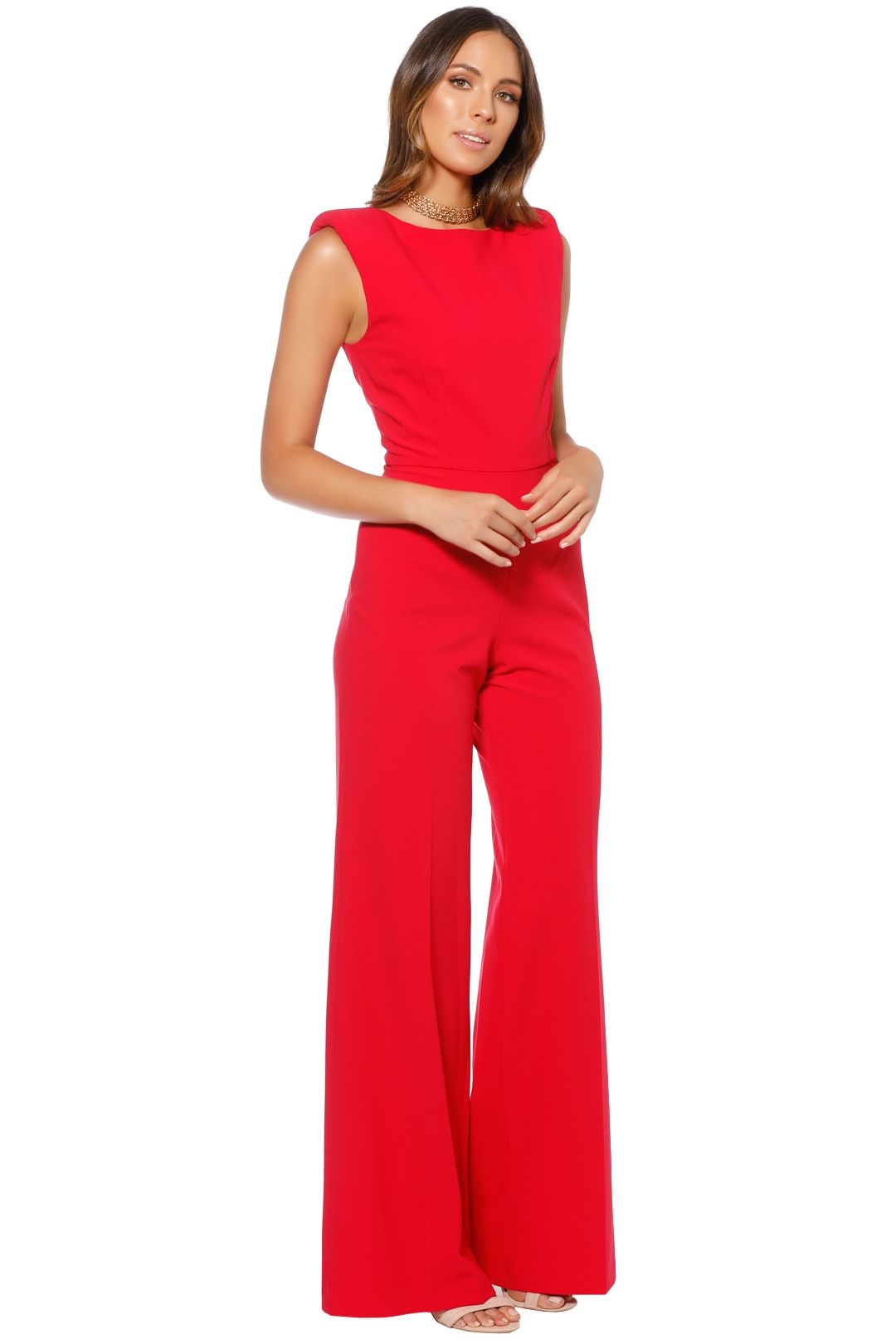 Reese Jumpsuit in Poppy by Jay Godfrey for Hire | GlamCorner