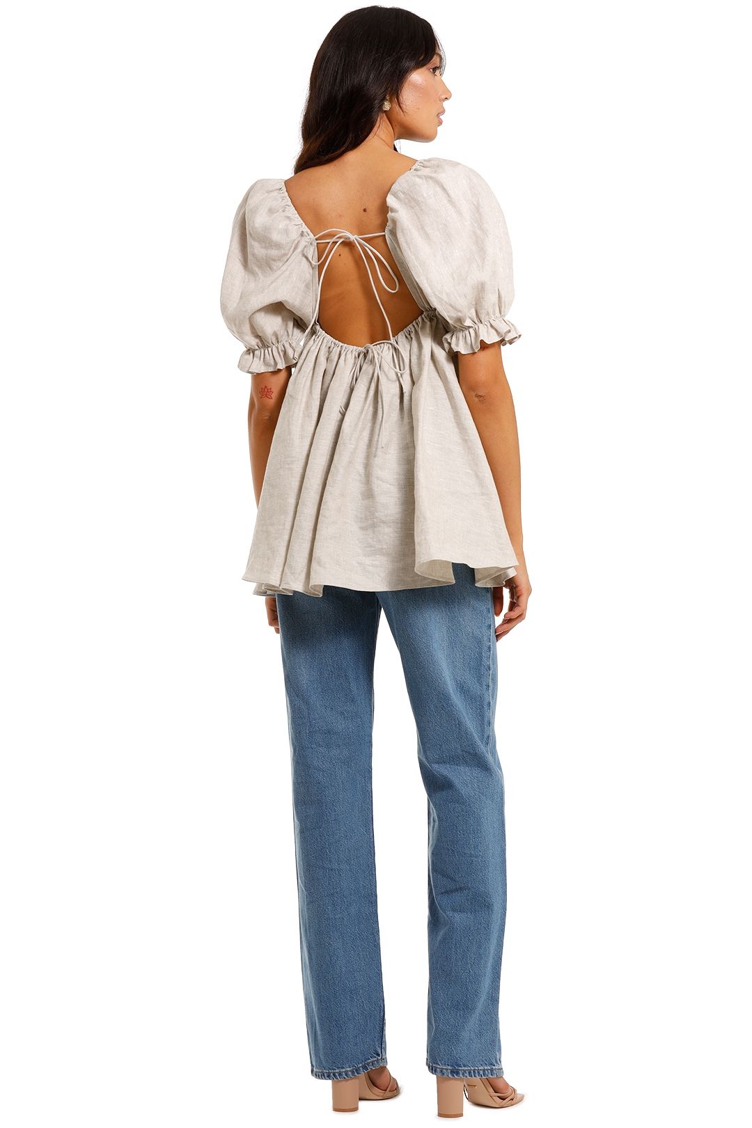 Hire Elle Linen Smock Top | Joslin | GlamCorner