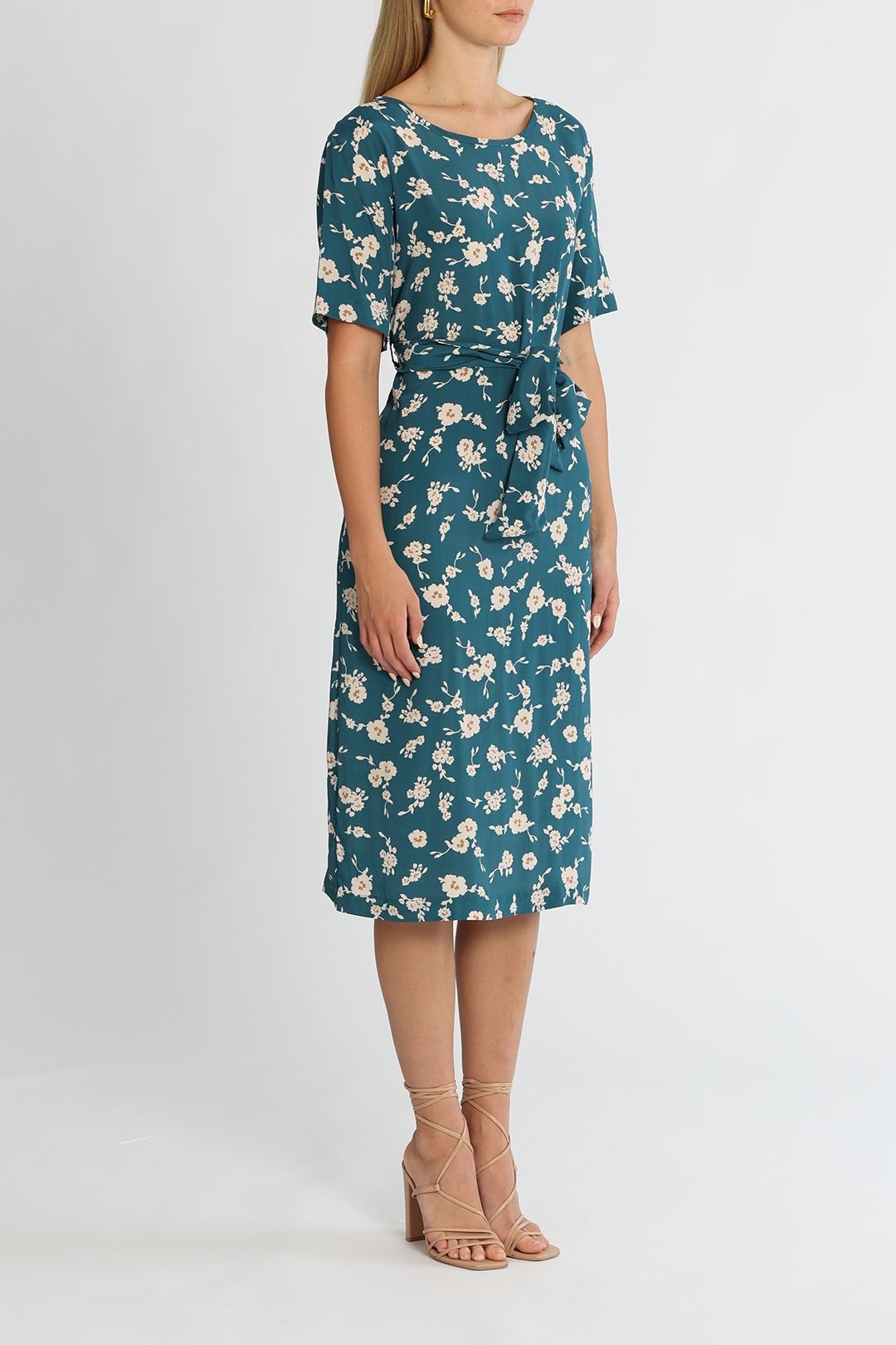 Hire Lydia Short Sleeve Shift Dress in Blue | Kate Sylvester | GlamCorner